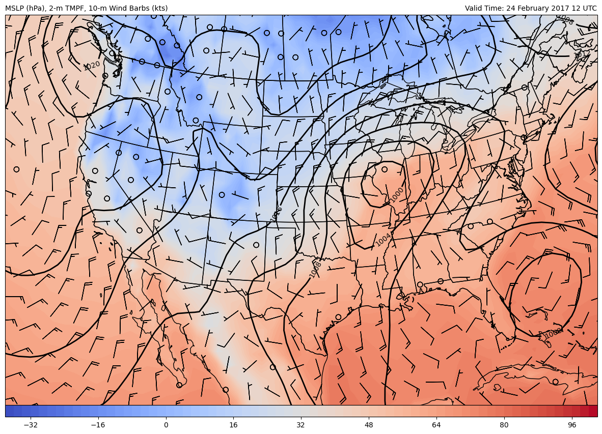 14.2. Color-filled Contouring — Introduction to Weather Technology ...